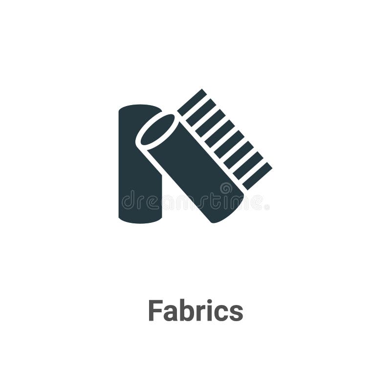 Fabrics Vector Icon on White Background. Flat Vector Fabrics Icon ...