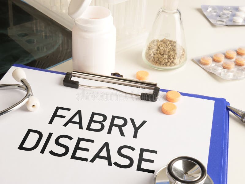 Fabry Disease is Shown Using the Text Stock Image - Image of treatment ...
