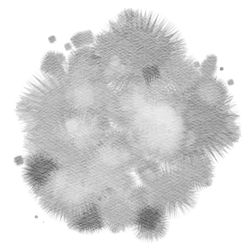 Abstract Gray Splash Watercolor. Stock Illustration - Illustration of ...