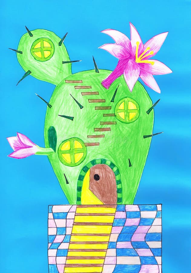 Fabuleuse Maison De Cactus. Application De Dessin Pour Enfants ...