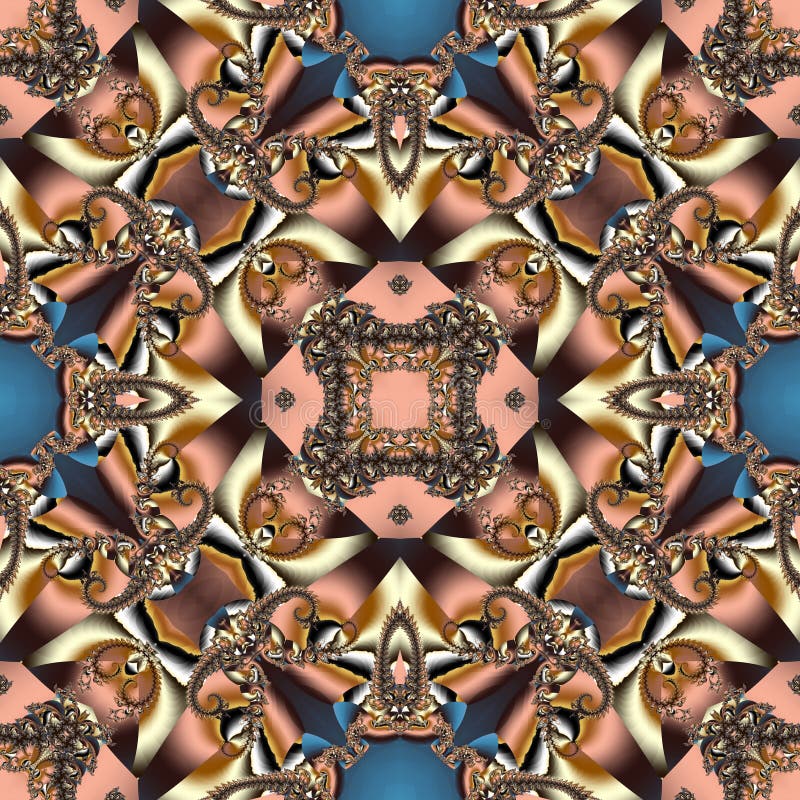 Fabulous Symmetrical Pattern for Background. Collection - Magical Satin ...