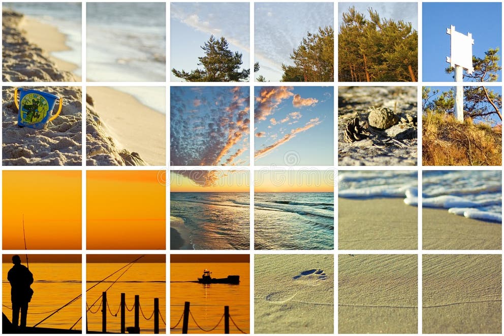 Fabulous Baltic Collage stock photo. Image of pier, collage - 7962338