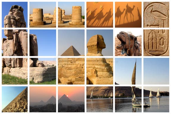 Fabulous Egypt collage stock photo. Image of egypt, shadow - 988482