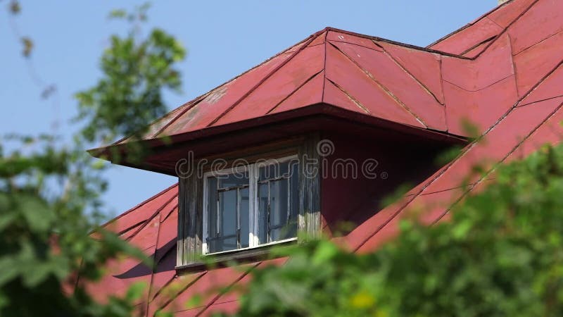 Fabulous House Attic Roof Window Stock Footage - Video of estate ...