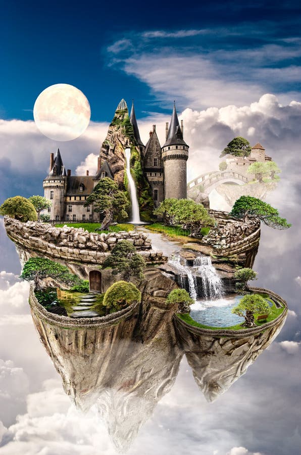 Floating Castle Island Stock Illustrations – 1,779 Floating Castle ...