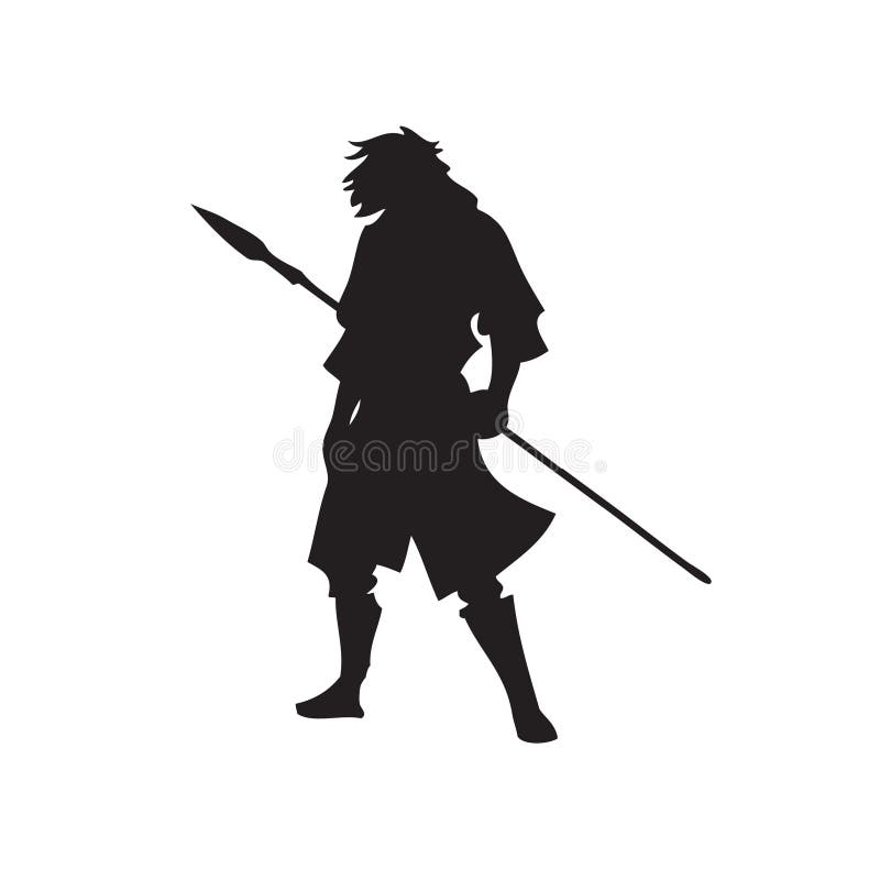 Fabulous Wild Man stock vector. Illustration of lance - 303450725