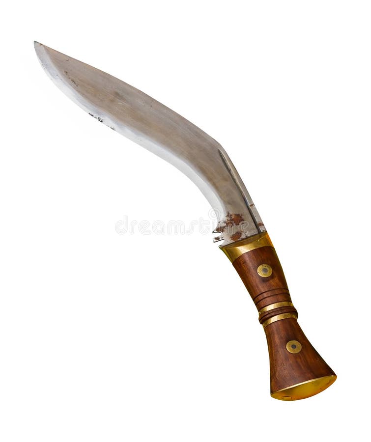 Faca De Kukri - Trajeto De Grampeamento Foto de Stock - Imagem de ...