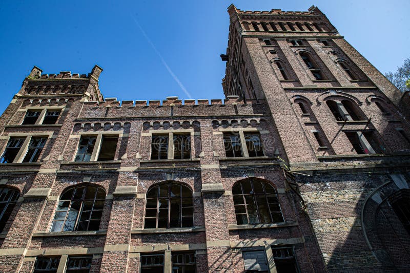 Facade Abandoned Gothic Building Tower Urban Exploration Architecture Stock Photos - Free ...