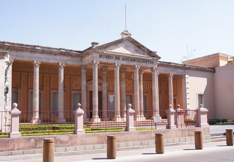 Facade of the Aguascalientes Museum, Aguascalientes, Mexico Stock Image ...