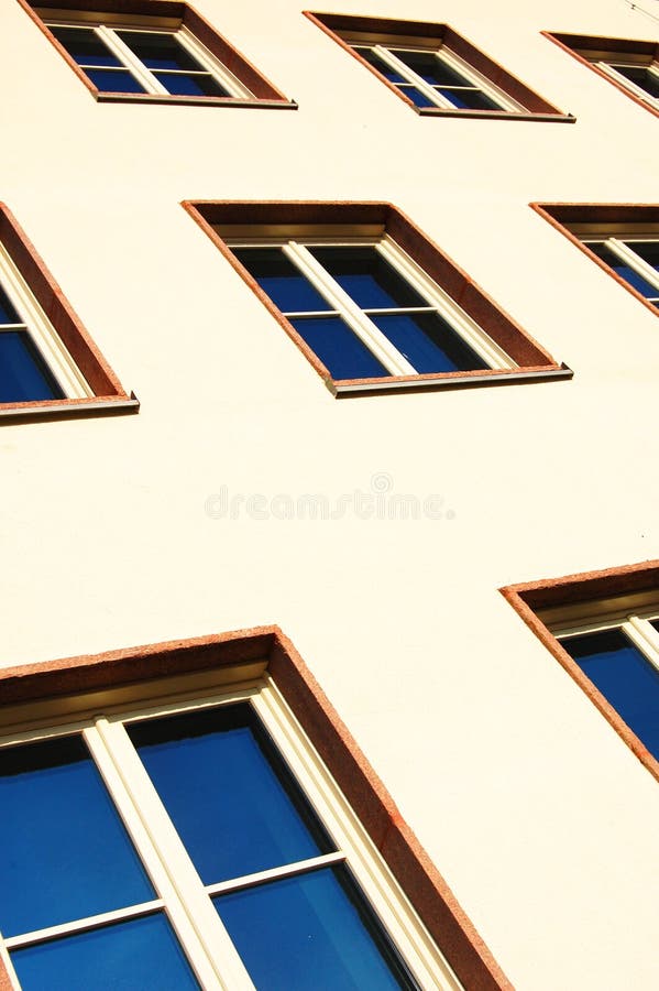 Facade of apartment house stock image. Image of modern - 8443259