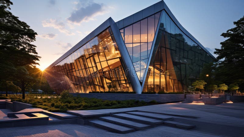 Facade Architecture Library Building Stock Illustration - Illustration ...