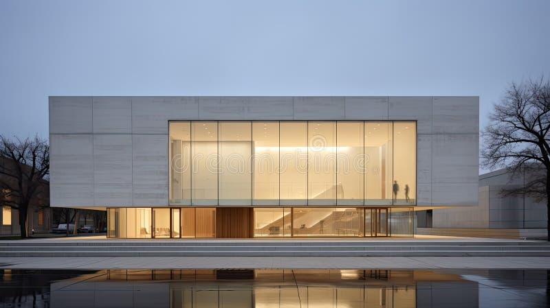 Facade Architecture Museum Building Stock Illustration - Illustration ...