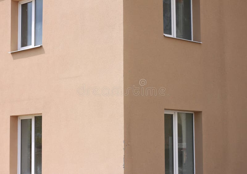 Facade of Beautiful Multi-storey Modern Building Stock Image - Image of ...