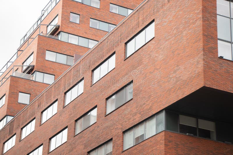 Facade of a Building in the Center of Dnipro City in Ukraine ...