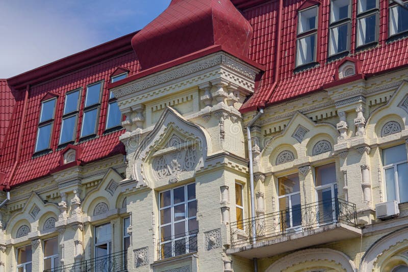 Facade of the Building is in Classical Style Stock Photo - Image of ...