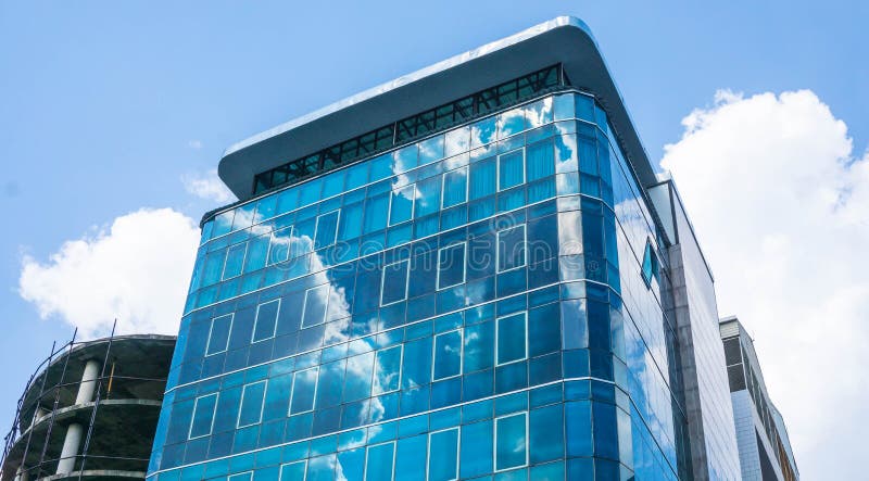 Facade building cloud stock image. Image of skyscrapers - 62573125