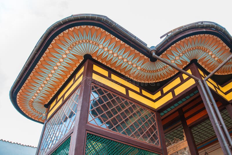 Facade of a Building in East Style Stock Photo - Image of history ...