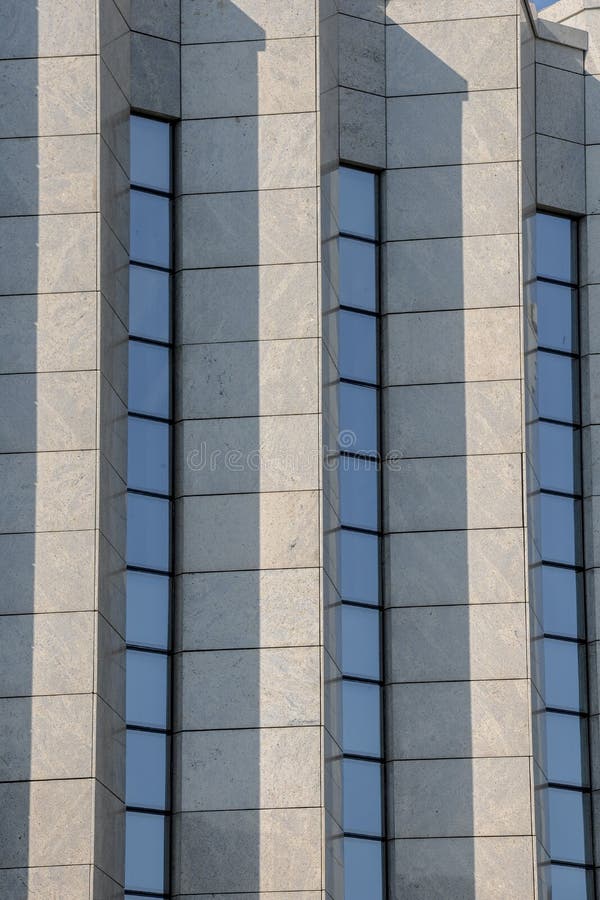 Facade of the Building with Modern Windows Stock Photo - Image of ...