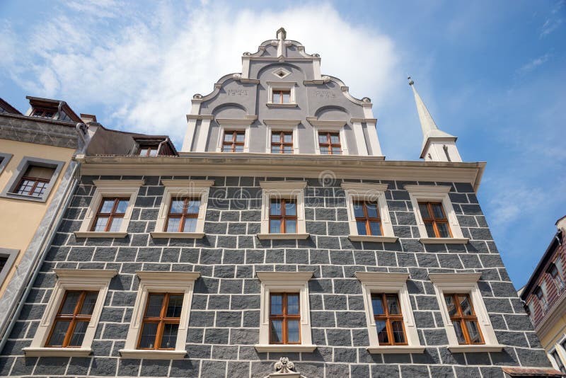 Facade of Building on the Old Square in Goerlitz Stock Photo - Image of ...