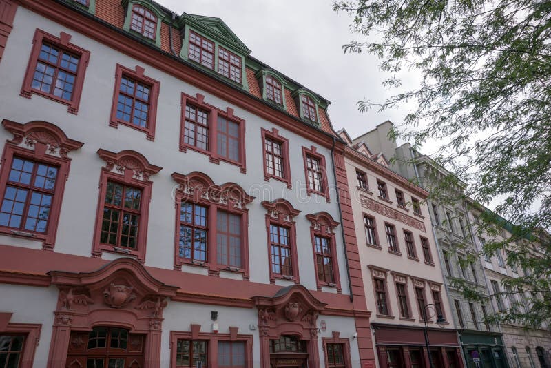 Facade of Building on the Old Square in Wroclaw Stock Photo - Image of ...