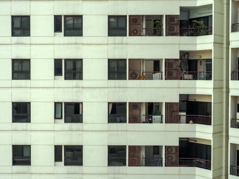 Facade Building Pattern in Modern Apartment Housing. Abstract ...