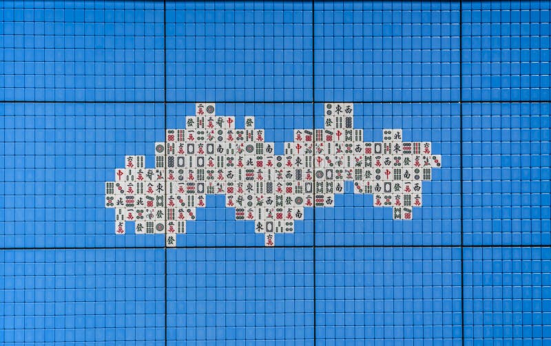 Mahjong wall stock photo. Image of ceramic, chinese - 131155610