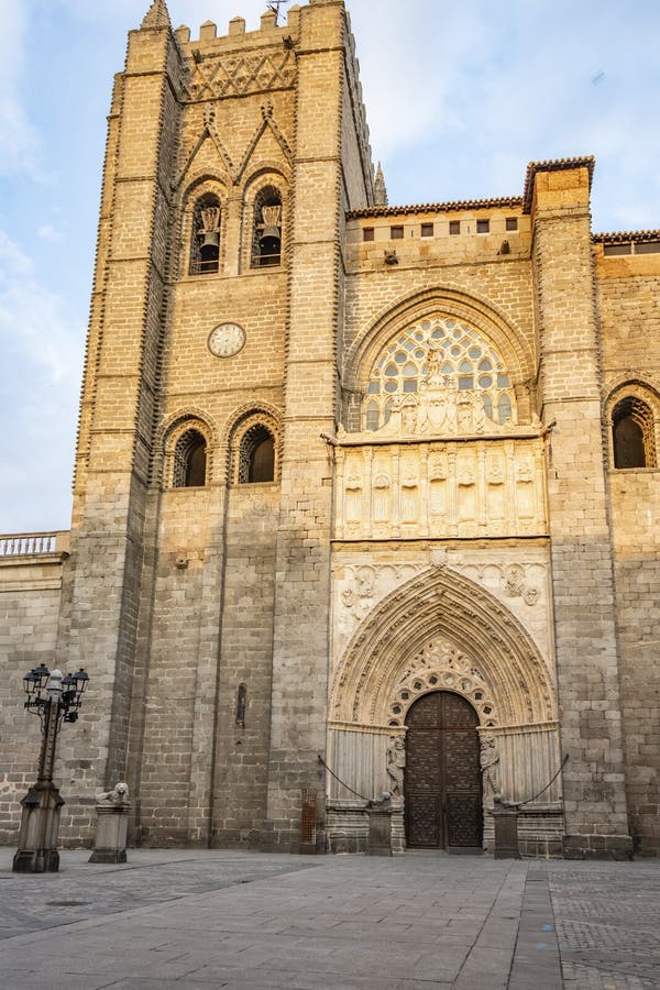 Avila Cathedral, Spain stock photo. Image of spain, landmark - 13960770