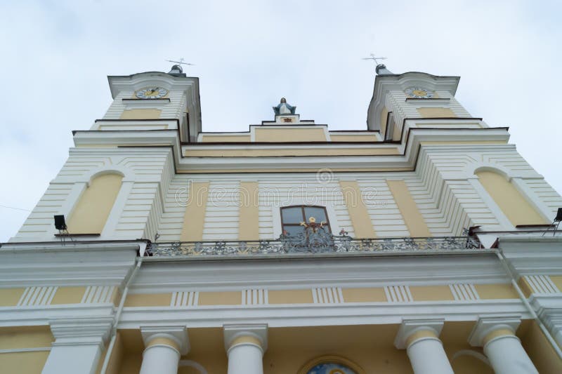 Facade of the Catholic Church Stock Photo - Image of religion ...