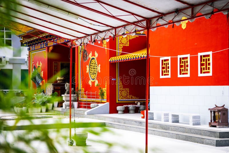 Facade of the Chinese Temple in the Capital of Brunei. Editorial Stock ...