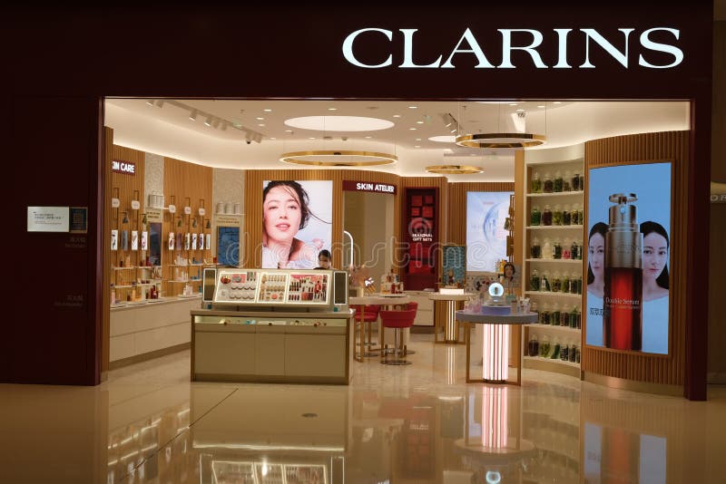 Facade of Clarins Cosmetics Store. Editorial Photography - Image of ...