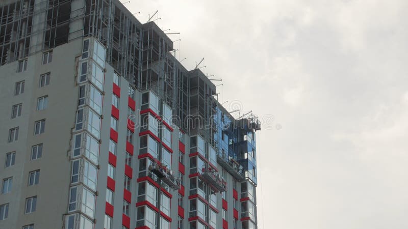 Facade Cleaning Time Lapse stock video. Video of laborer - 219850909