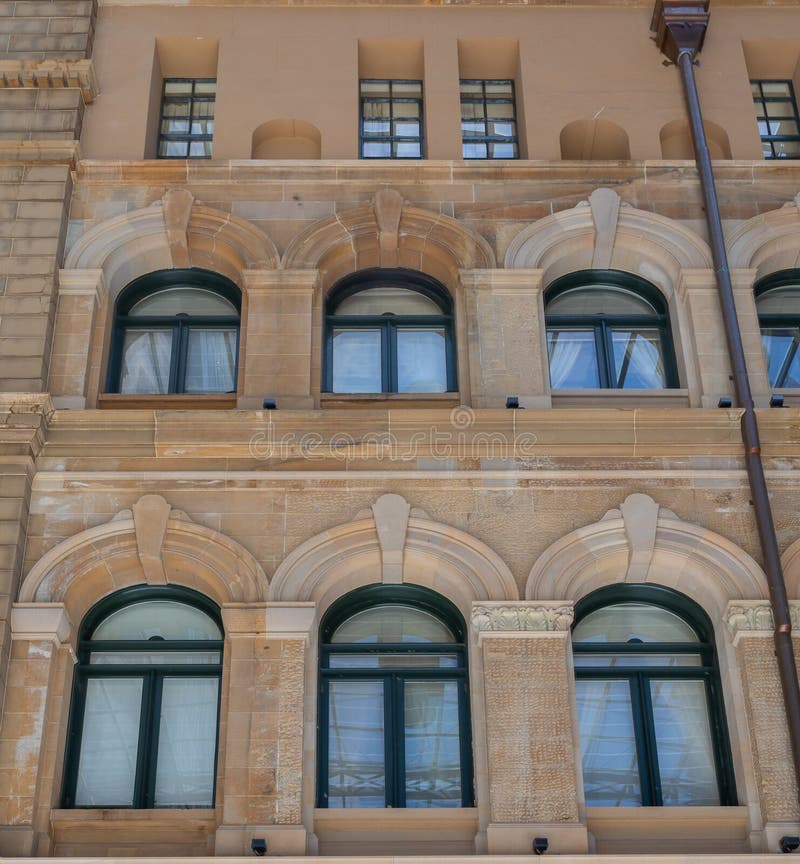 Facade of Colonial Historical Building in Sydney Australia Stock Image ...