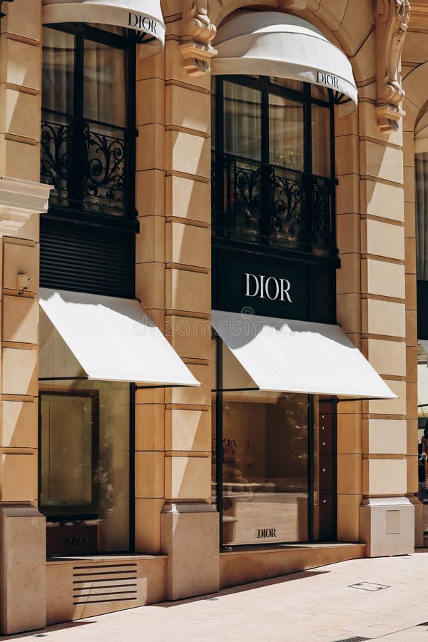 Facade of Dior Boutique in Monaco, Monte Carlo Editorial Stock Image ...
