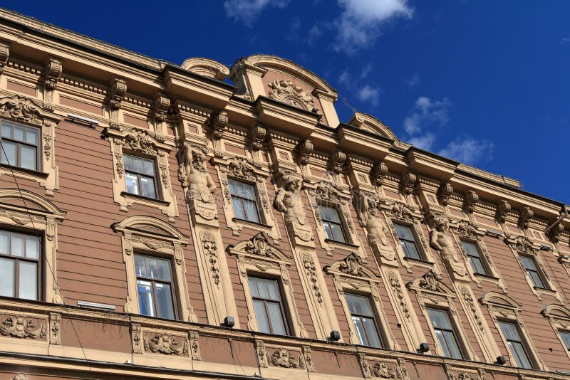 Facade of edifice stock photo. Image of house, building - 7349244