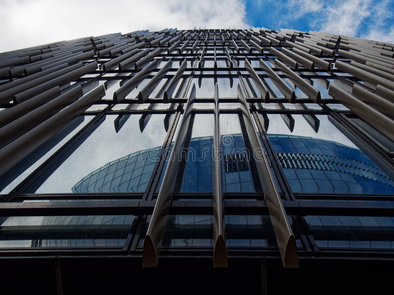 Facade Elements of Modern Buildings. Editorial Photography - Image of ...