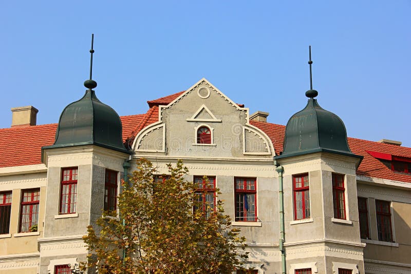 Facade of European Building Stock Photo - Image of architecture ...