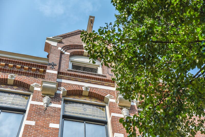 Facade european building stock photo. Image of housing - 211490888