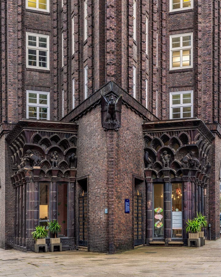 Facade of the Famous Chilehaus in Hamburg, Germany Editorial Photo ...