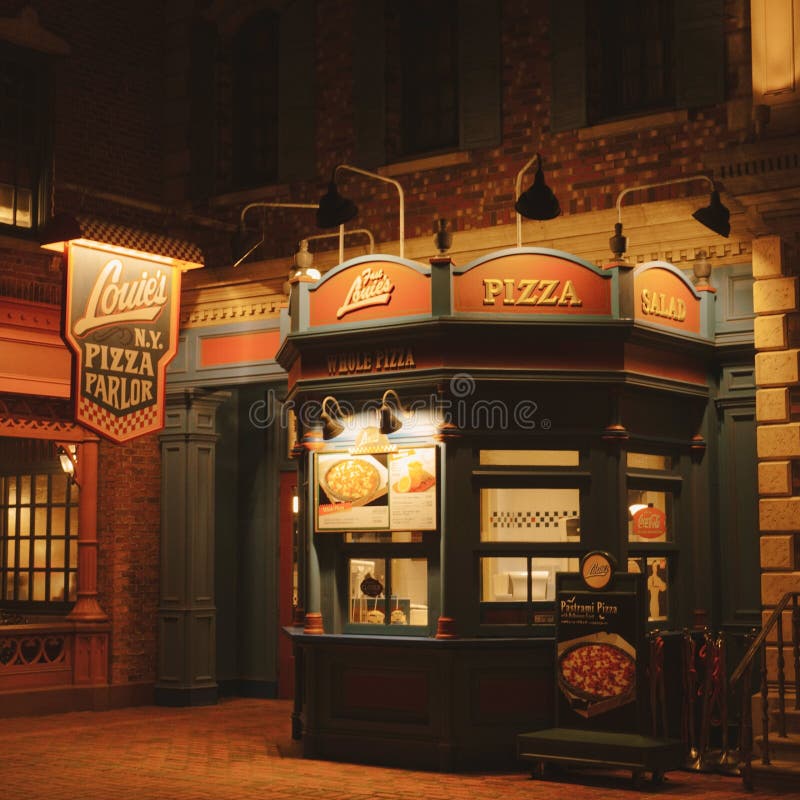 Facade of a Fast-food Restaurant in Tokyo Illuminated at Night ...