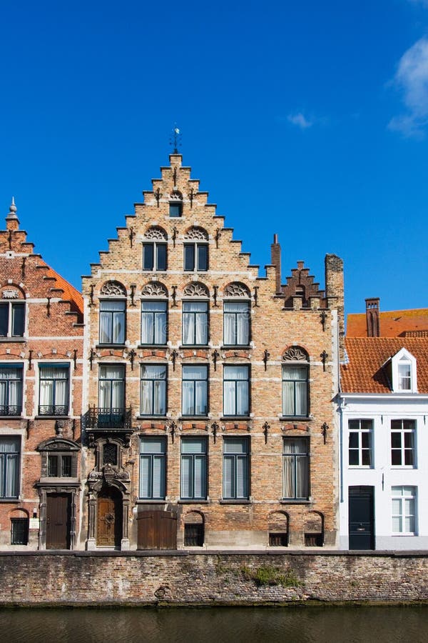 Flemish houses stock photo. Image of facades, homes, bricks - 15938438