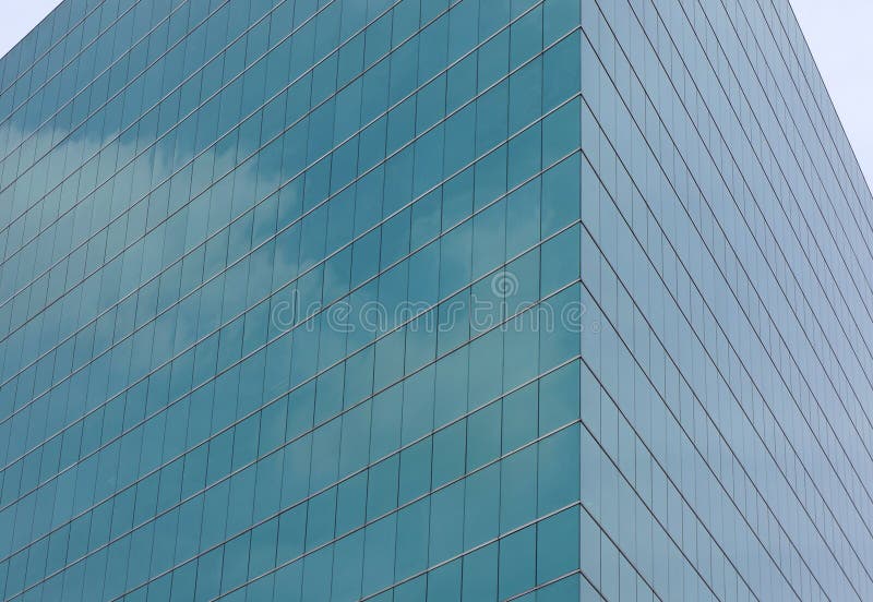 The Facade Glass of Modern Building Stock Photo - Image of district ...