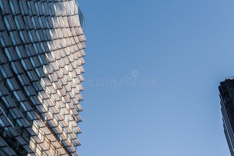 Side of a Building, View of the Windows of Modern Architecture. Stock ...