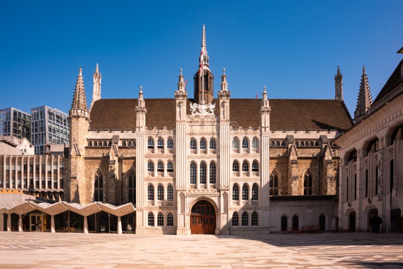 Facade of the Guildhall Building in London, UK Stock Image - Image of ...