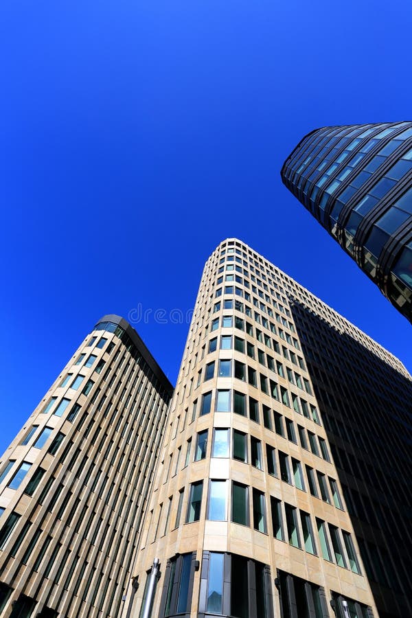 Facade of High-tech Style Buildings Stock Image - Image of estate ...