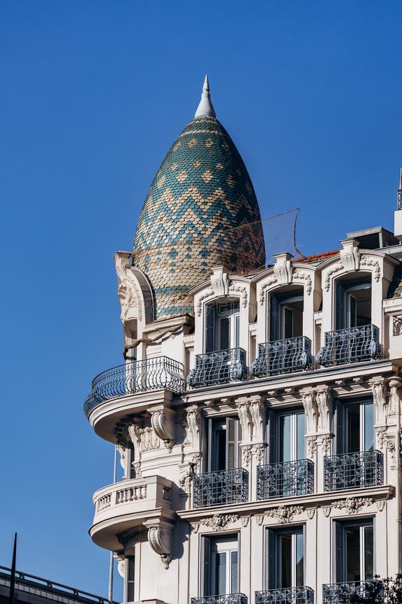 Facade of a Historic Building in the Center of Nice Stock Photo - Image ...