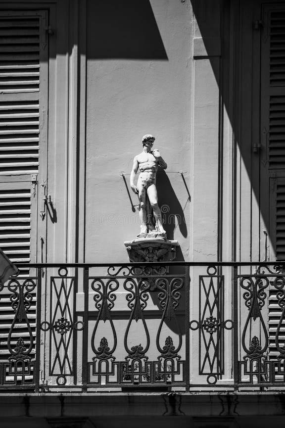 Facade of a Historic Building in the Center of Nice Stock Image - Image ...
