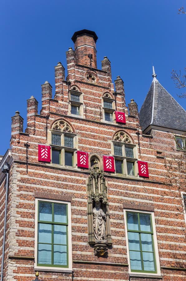 Facade of a Historic House in Utrecht Stock Photo - Image of history ...