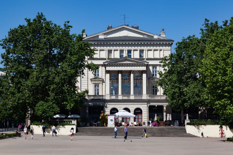 Facade of the Historical Arkadia Building. Poznan, Poland Editorial ...