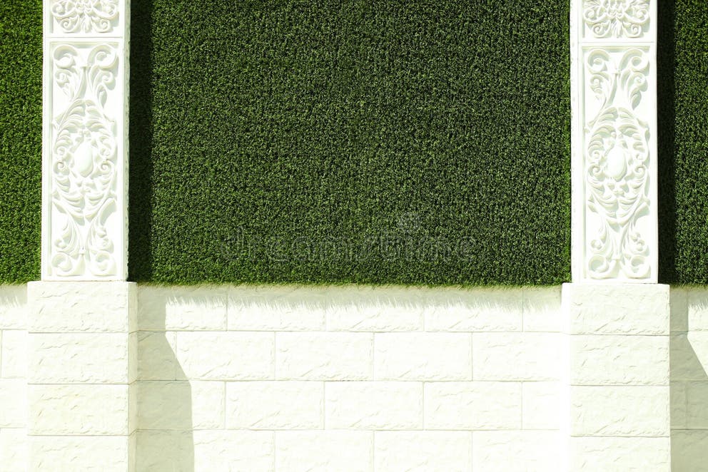 Artificial Grass and Bas-relief Moldings Stock Image - Image of grass ...