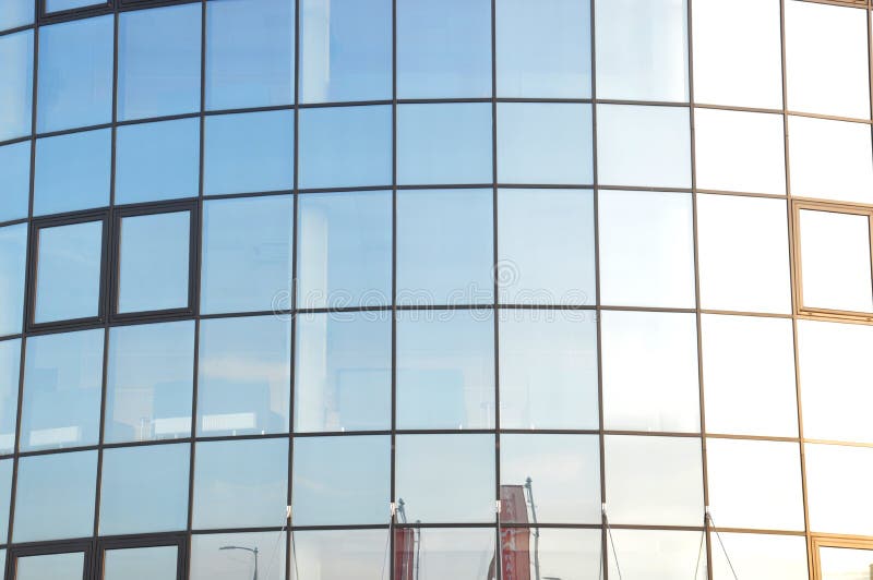 Facade of an Industrial Building Stock Image - Image of building ...